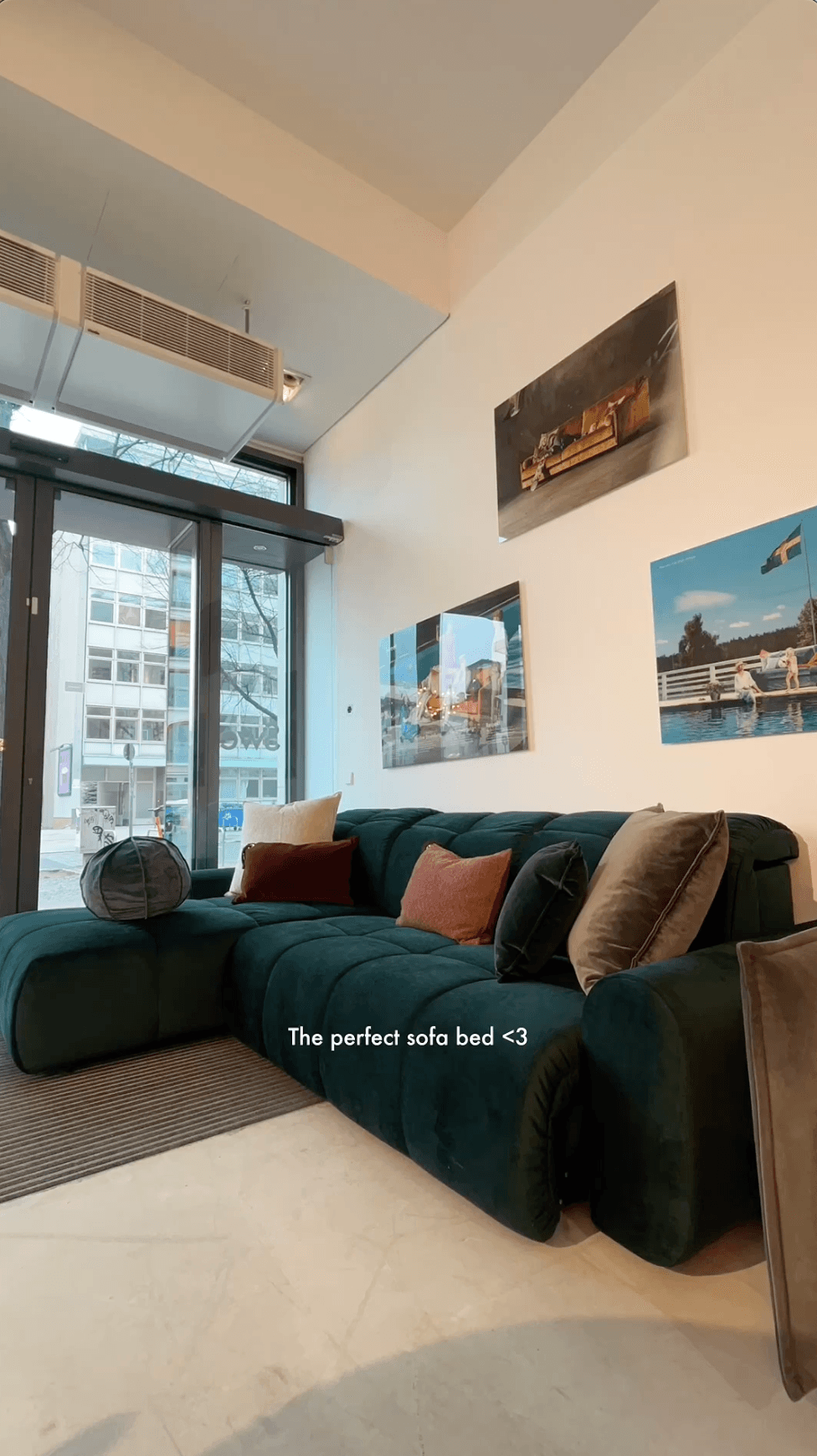 VALROSSEN l Kul, stor og moderne sovesofa i fløyel, boucle eller ...